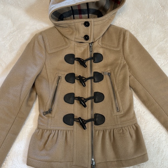 Burberry | Jackets & Coats | Burberry Zip Up Wool Jacket | Poshmark